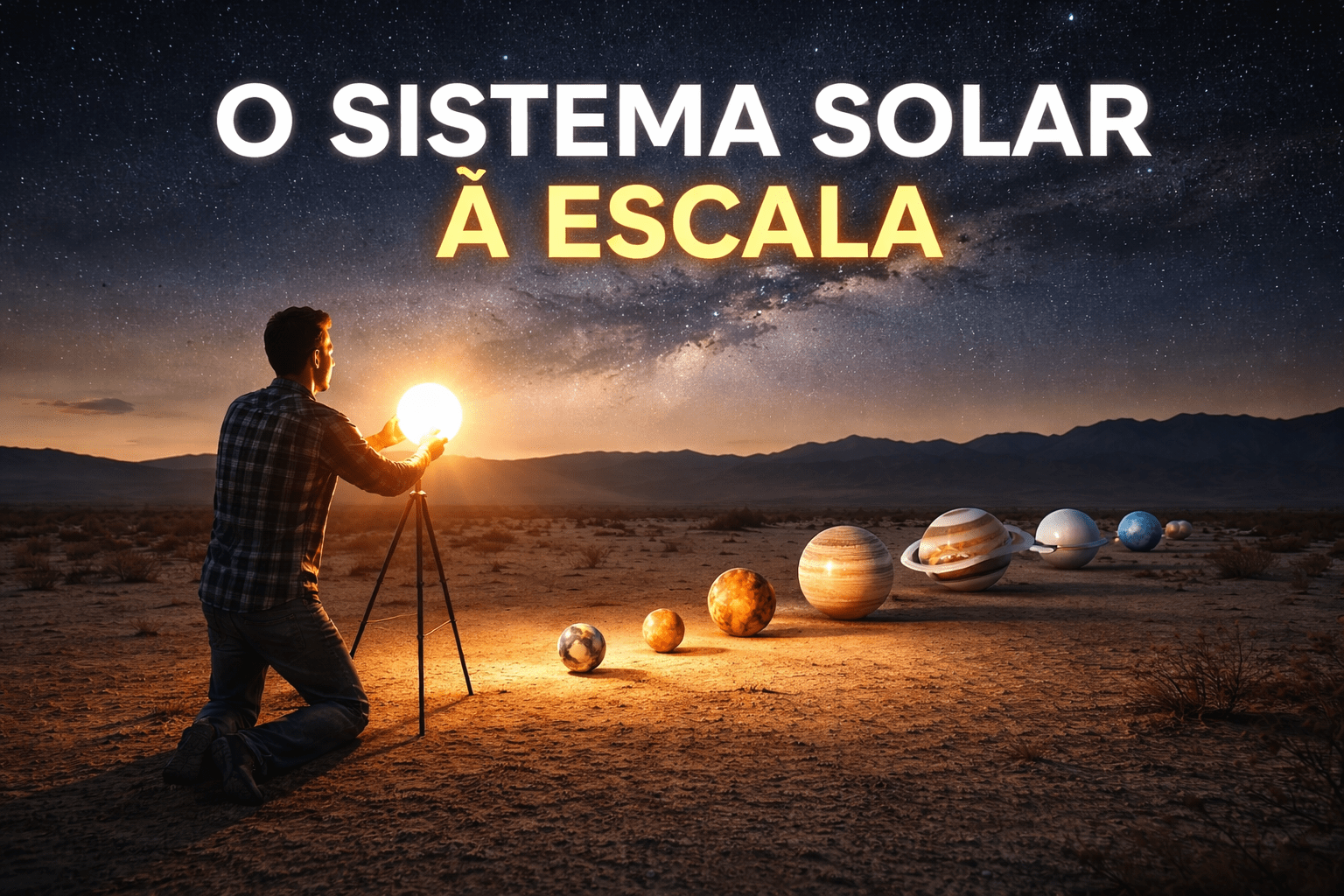 O Sistema Solar – À Escala – UniversoNERD.Net